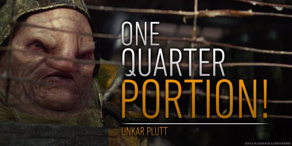 One Quarter Portion Left – JeffreyDebris.Com